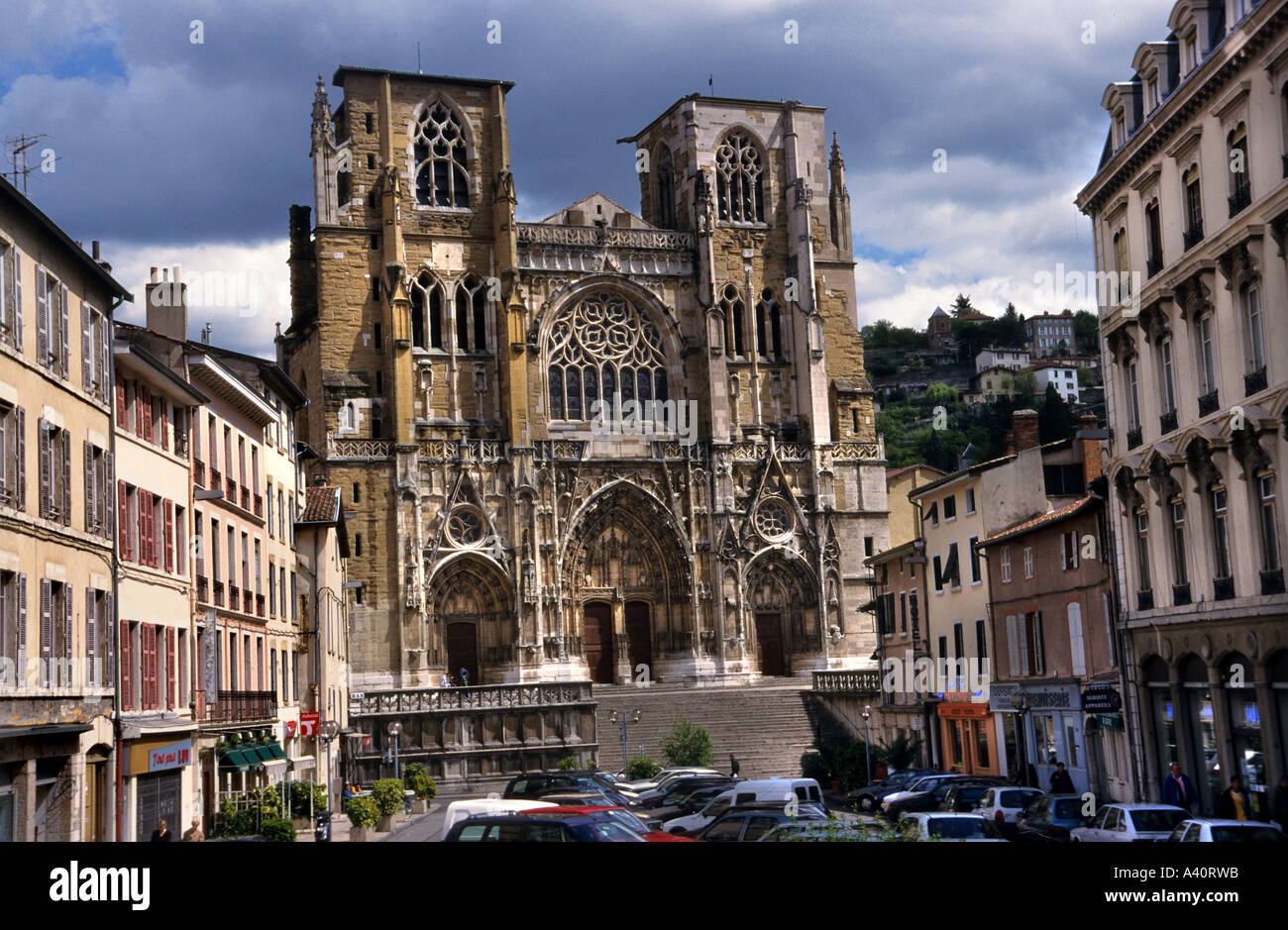 Vienne Rhone cathedral France French Stock Photo: 6226394 - Alamy