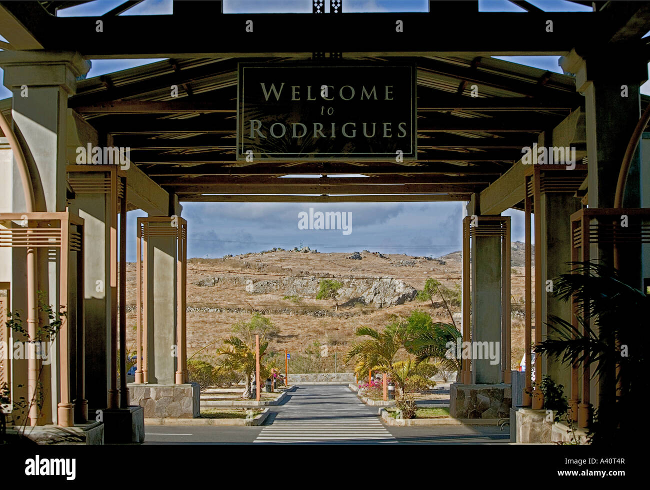 The view from "Rodrigues" ["Plaine Corail" Airport] Stock Photo - Alamy