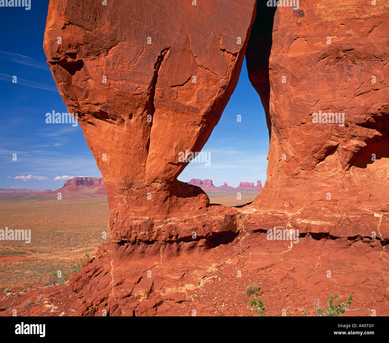 Teardrop Arch Monument Valley Arizona USA Stock Photo - Alamy