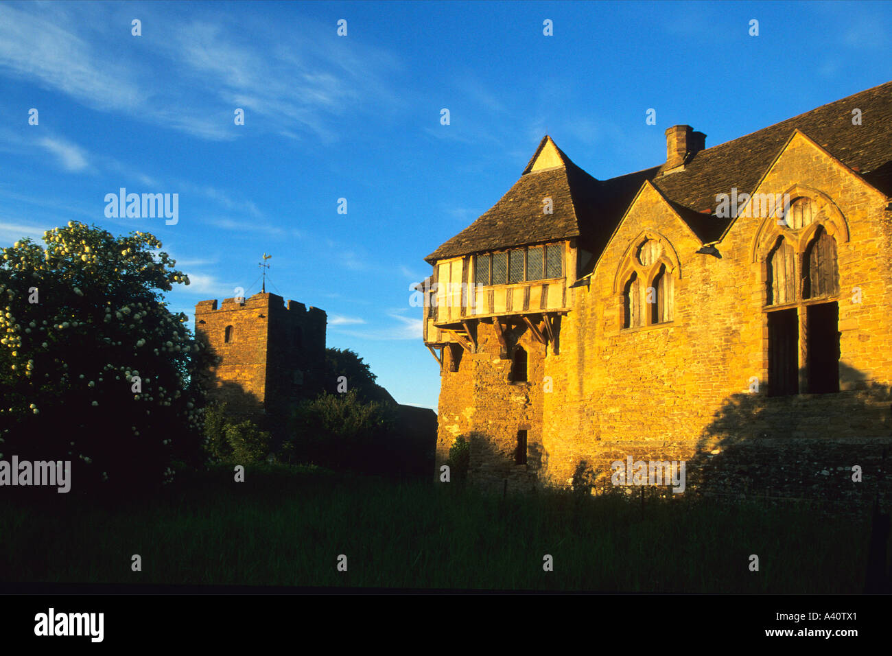 Stokesay Castle in Shropshire is a 13th Century Tudor medieval ...