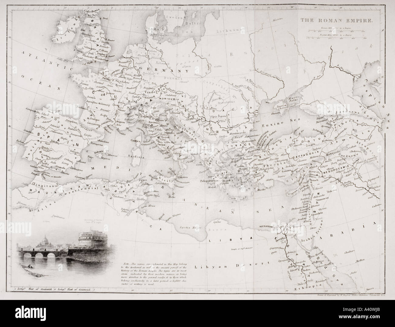 Map of ancient rome hi-res stock photography and images - Alamy
