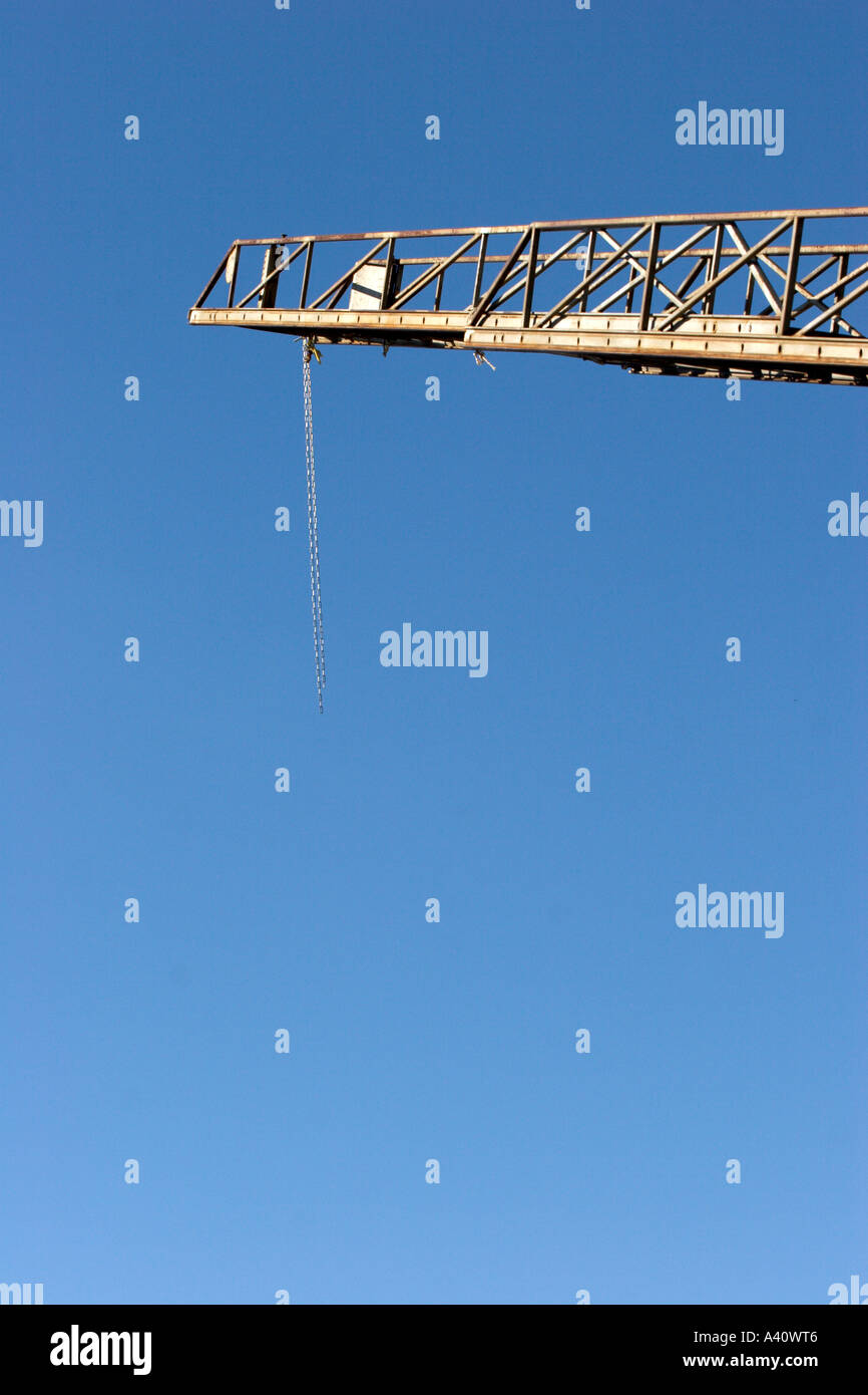 Fire truck ladder against blue sky Stock Photo - Alamy