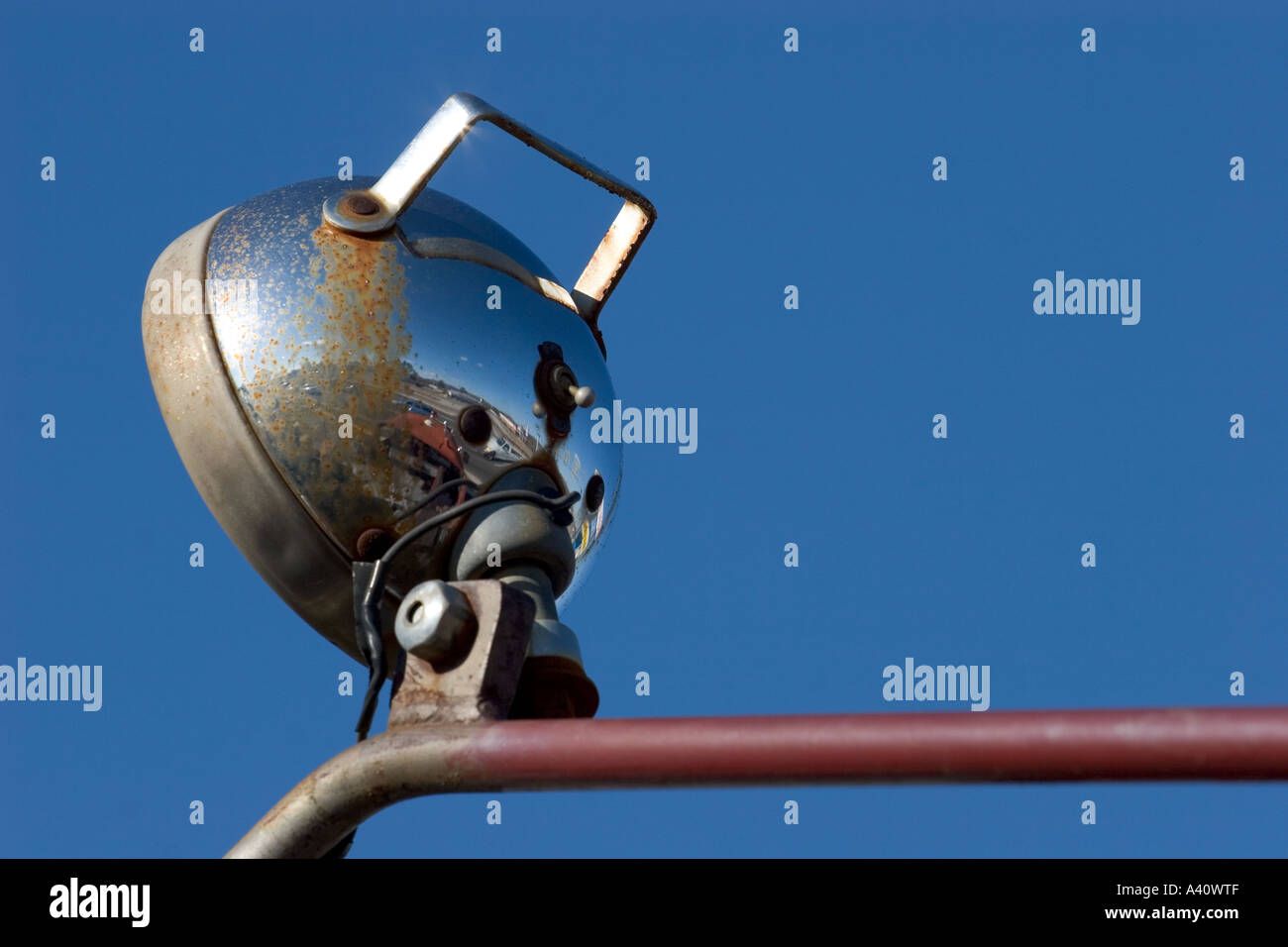 "Close-up" of fire truck spotlight Stock Photo - Alamy