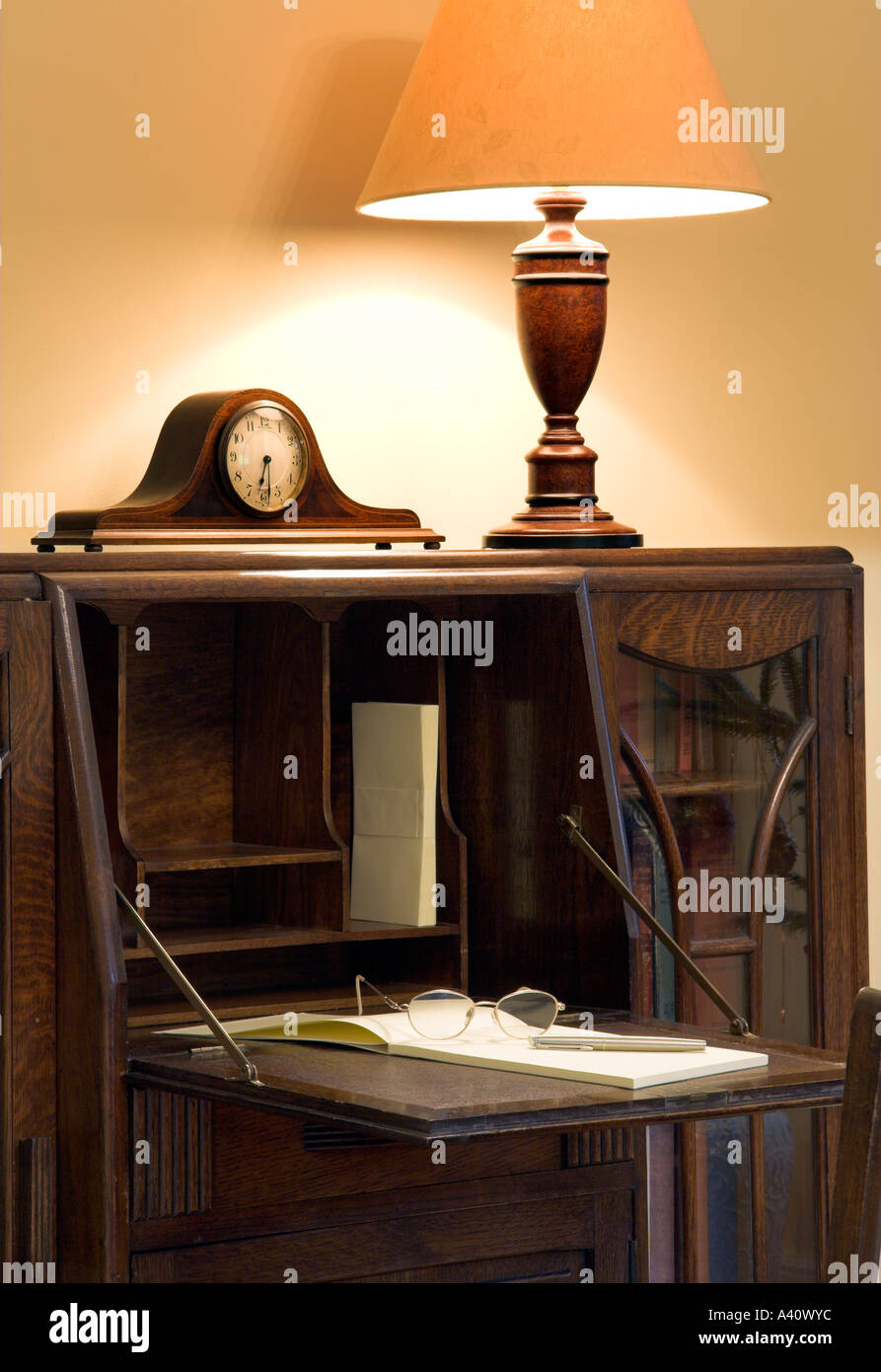 Antique writing desk Stock Photo - Alamy