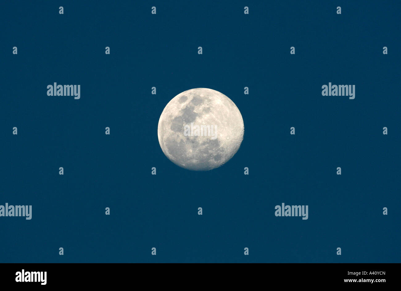 Moon at dusk Stock Photo - Alamy