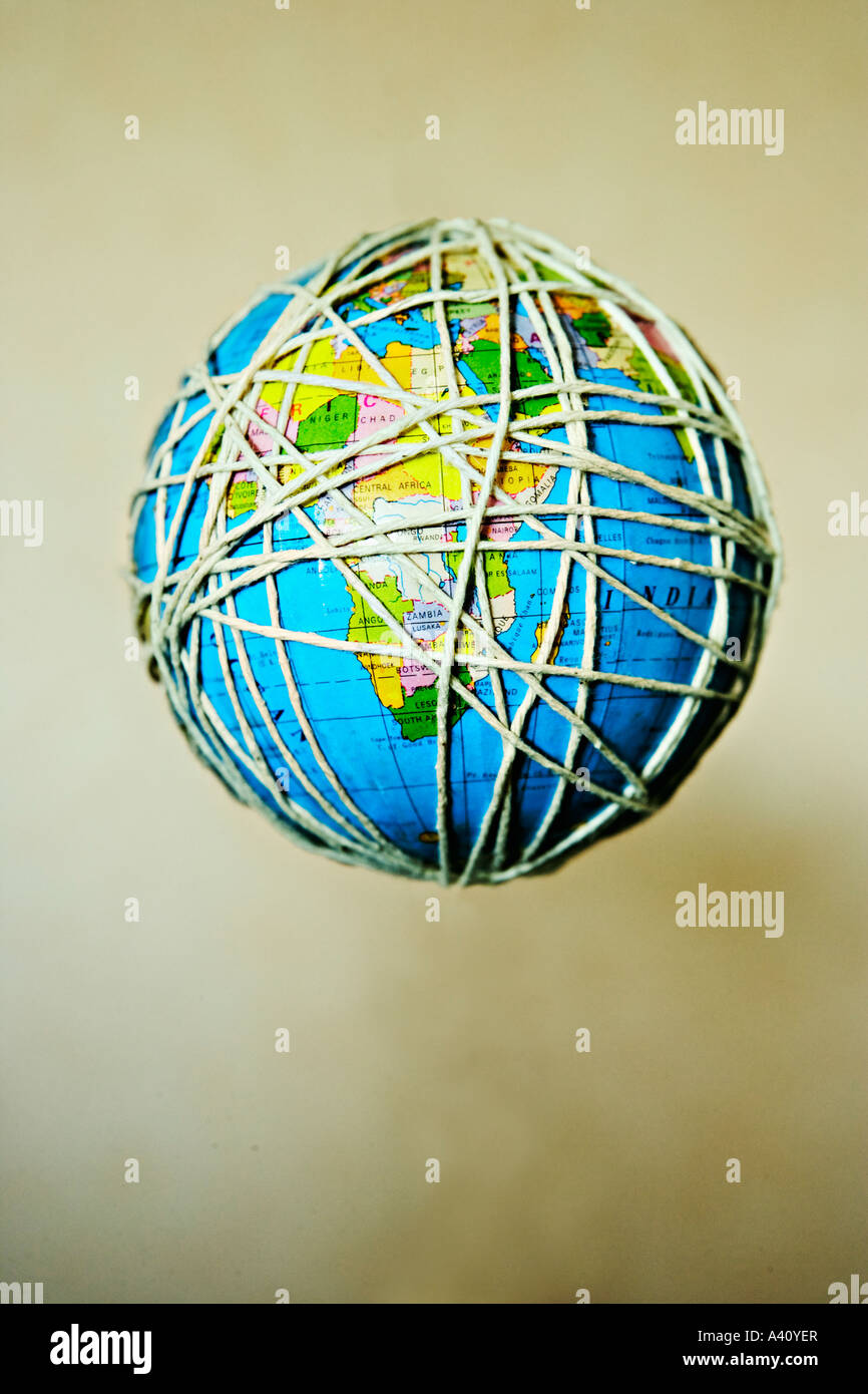 String globe hi-res stock photography and images - Alamy
