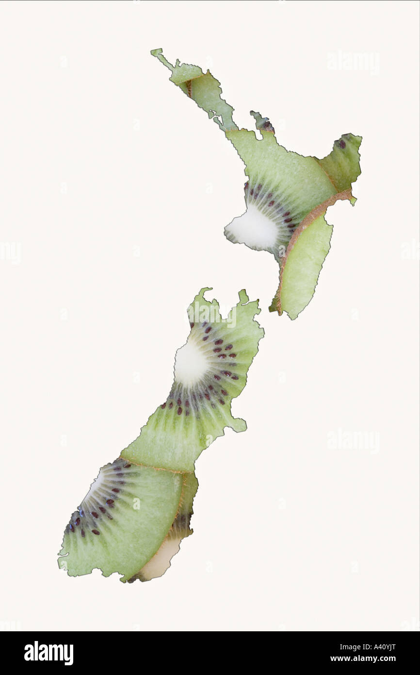 Map of new zealand hi-res stock photography and images - Alamy