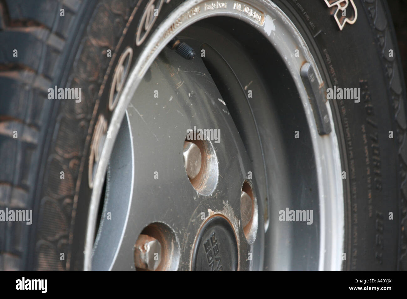 Tyre and rim of a Range Rover Stock Photo - Alamy