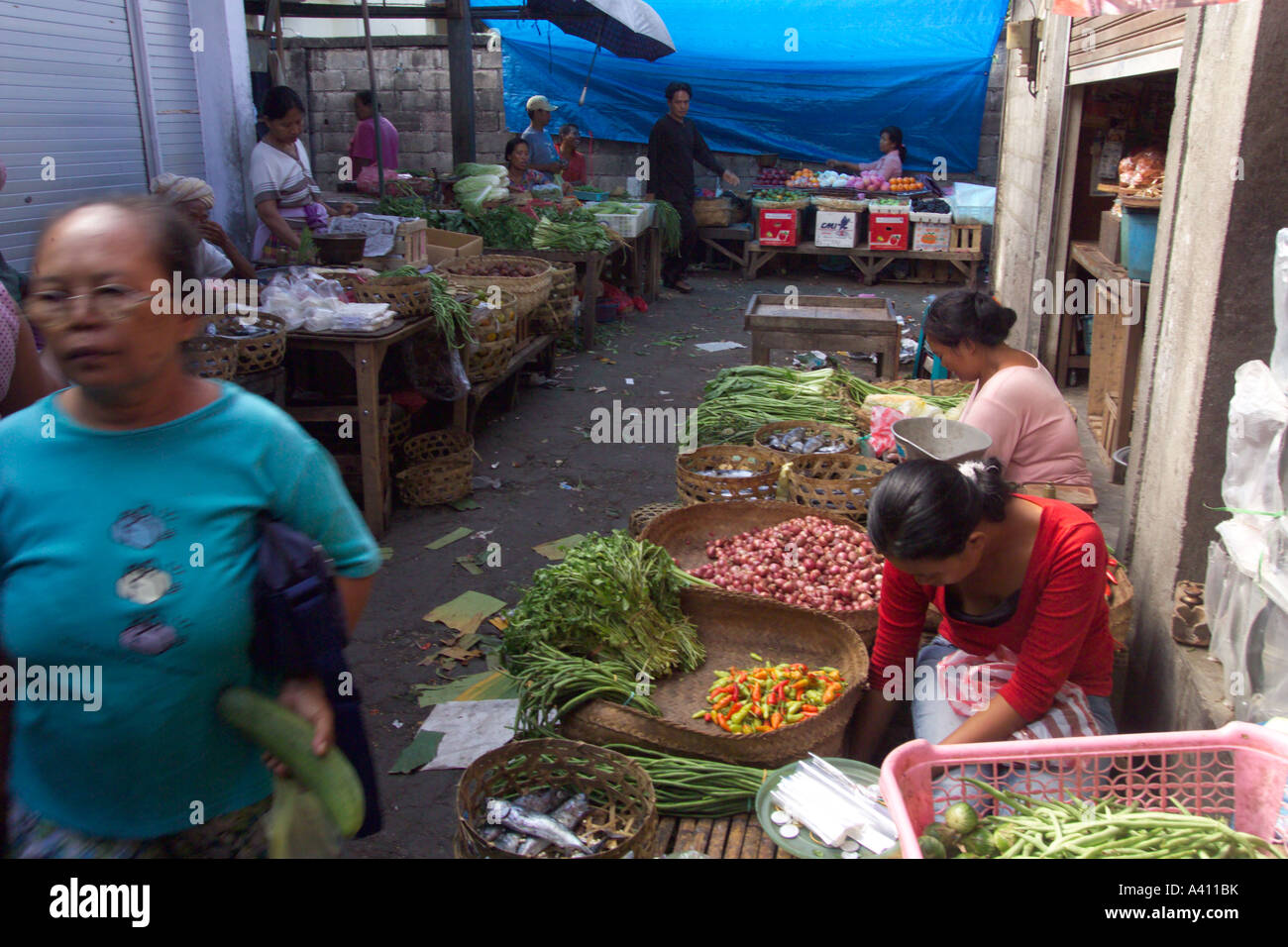 Sanur covered daily market Bali Indonesia Stock Photo - Alamy