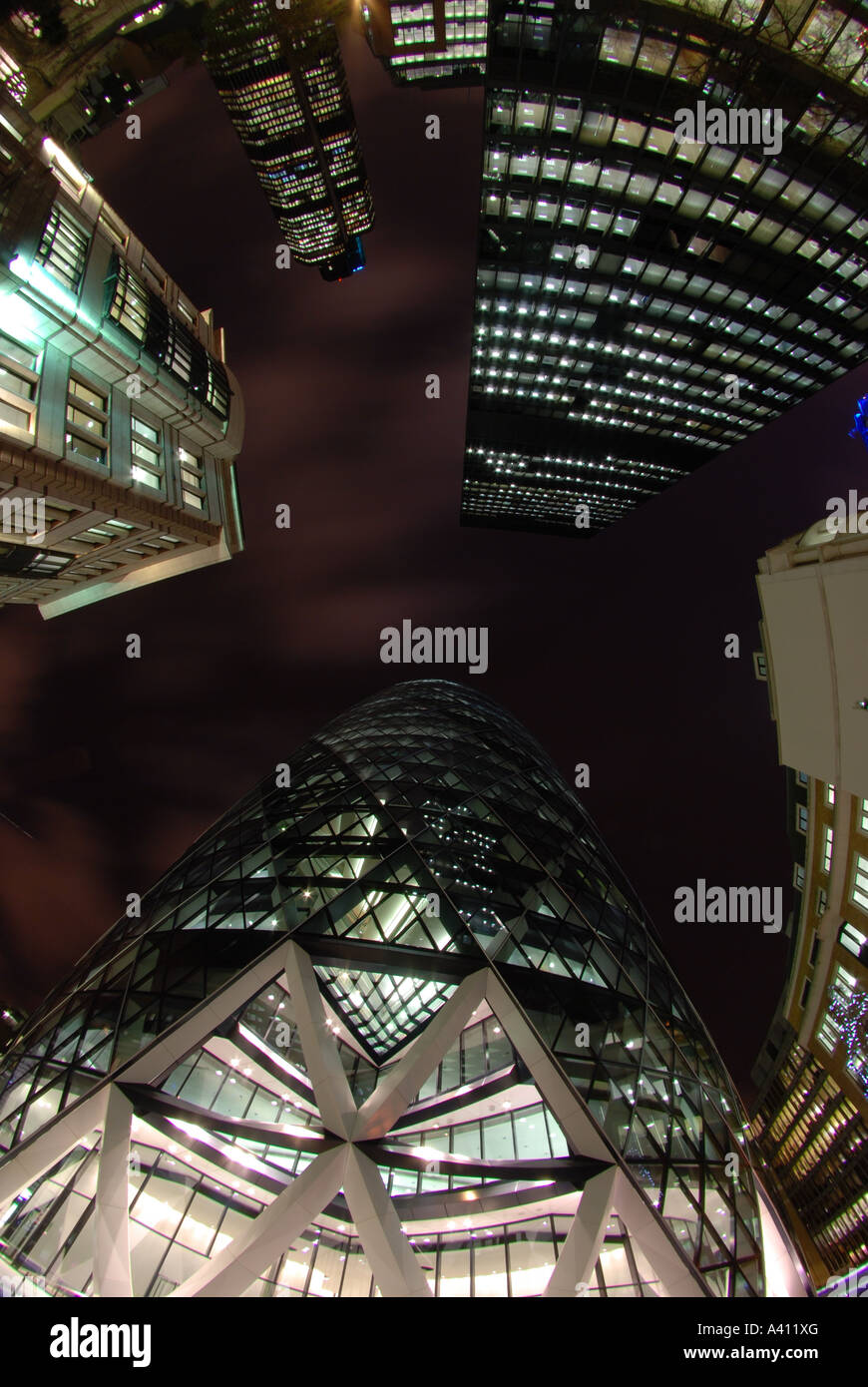 Swiss Re Building business district the square mile Lloyds insurance ...