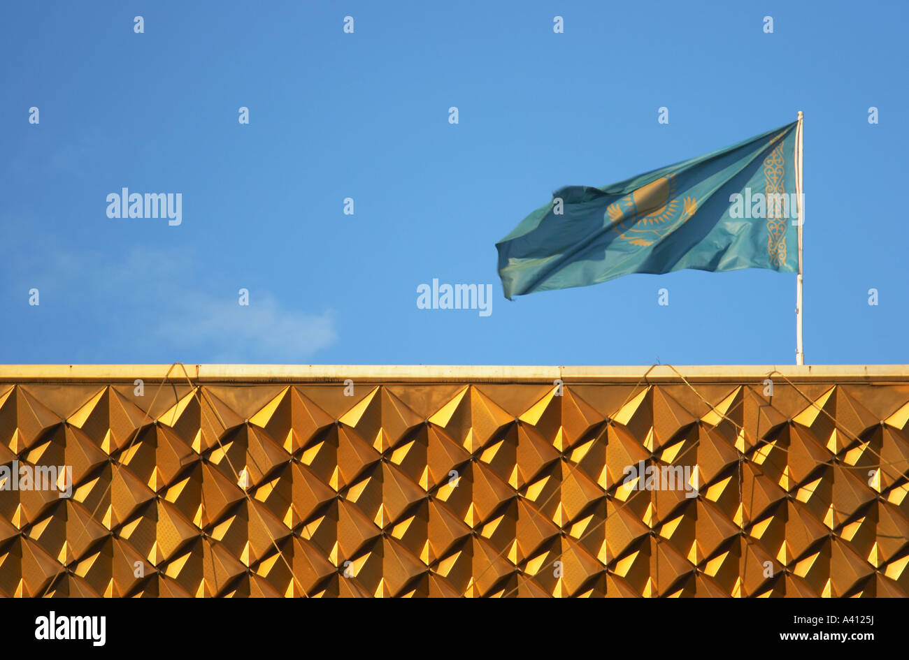 Kazak flag hi-res stock photography and images - Alamy