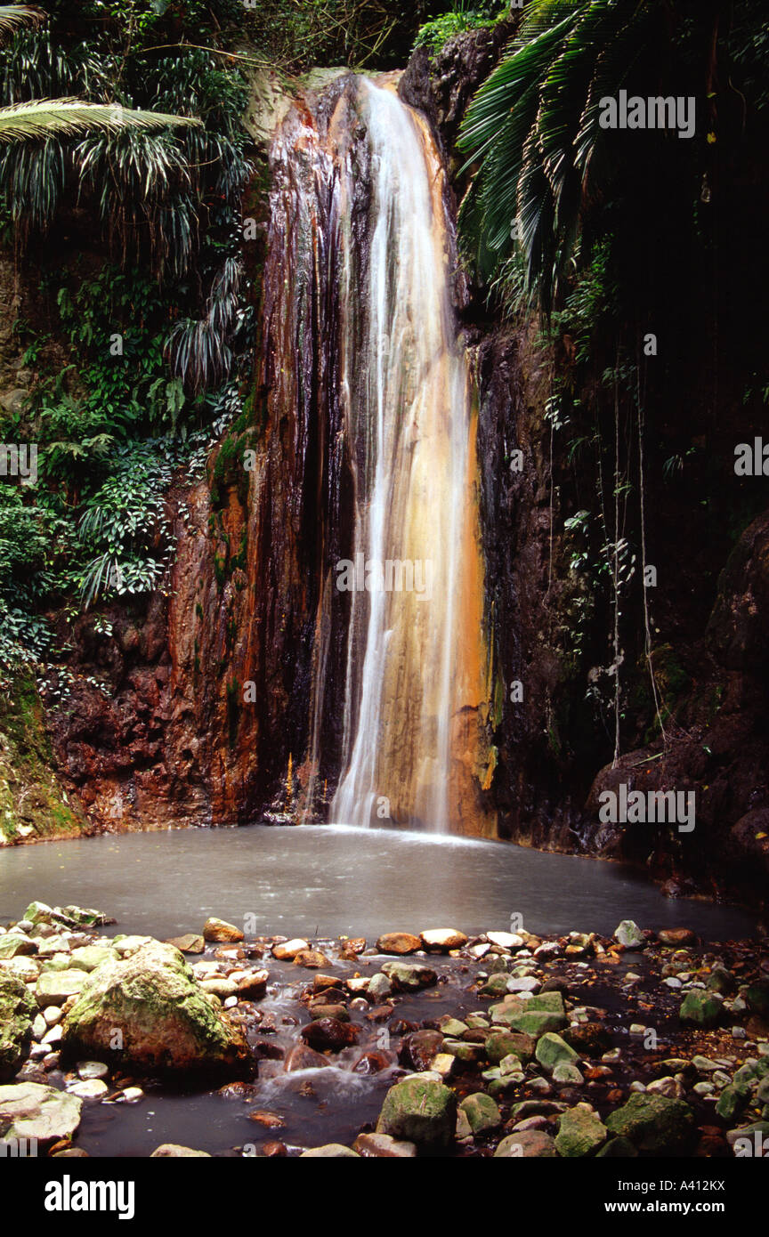 Soufriere diamond waterfall hi-res stock photography and images - Alamy