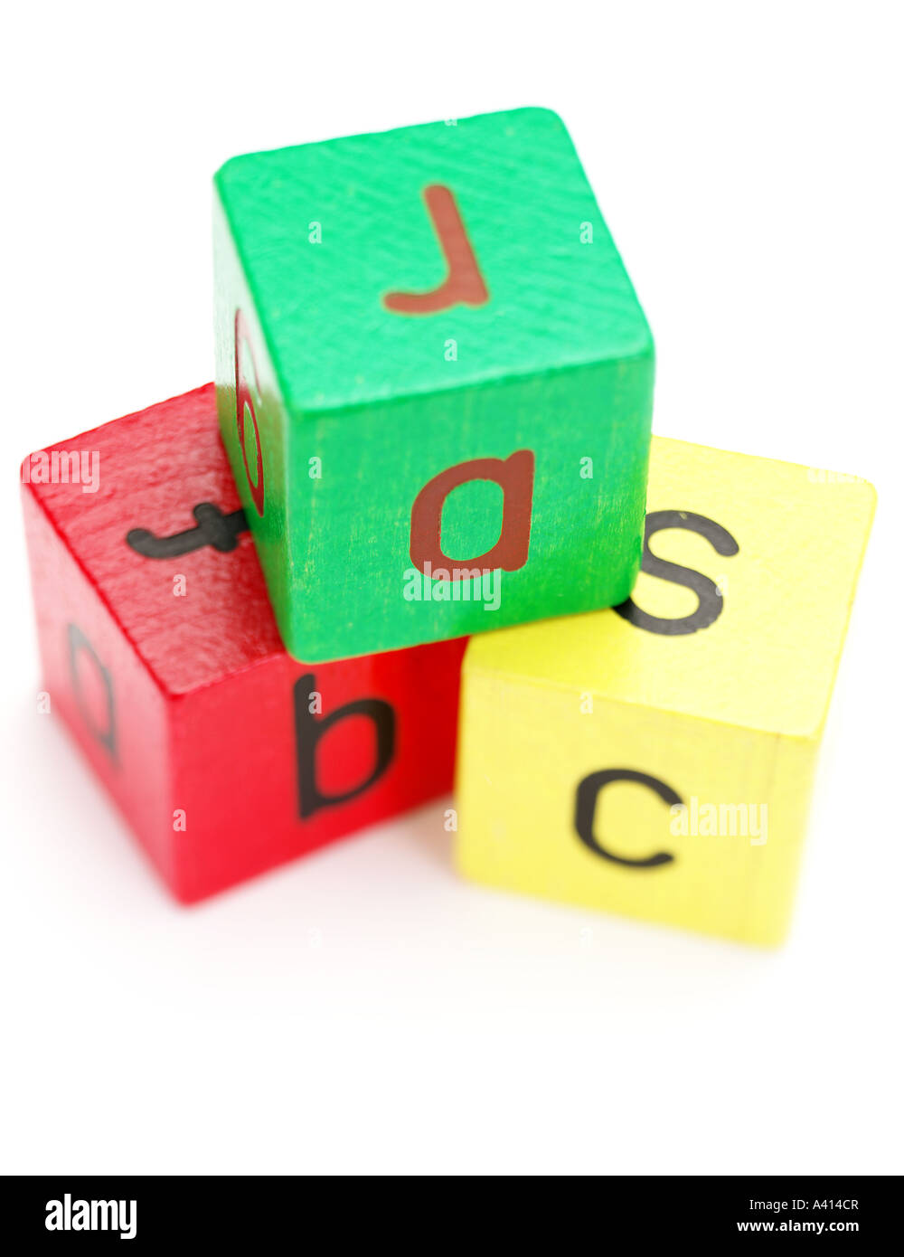 Alphabet blocks children Cut Out Stock Images & Pictures - Alamy