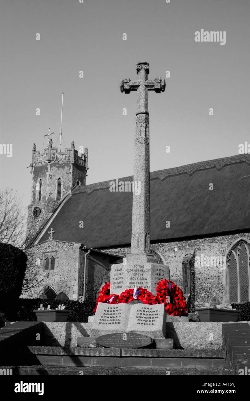 the acle war memorial Stock Photo - Alamy