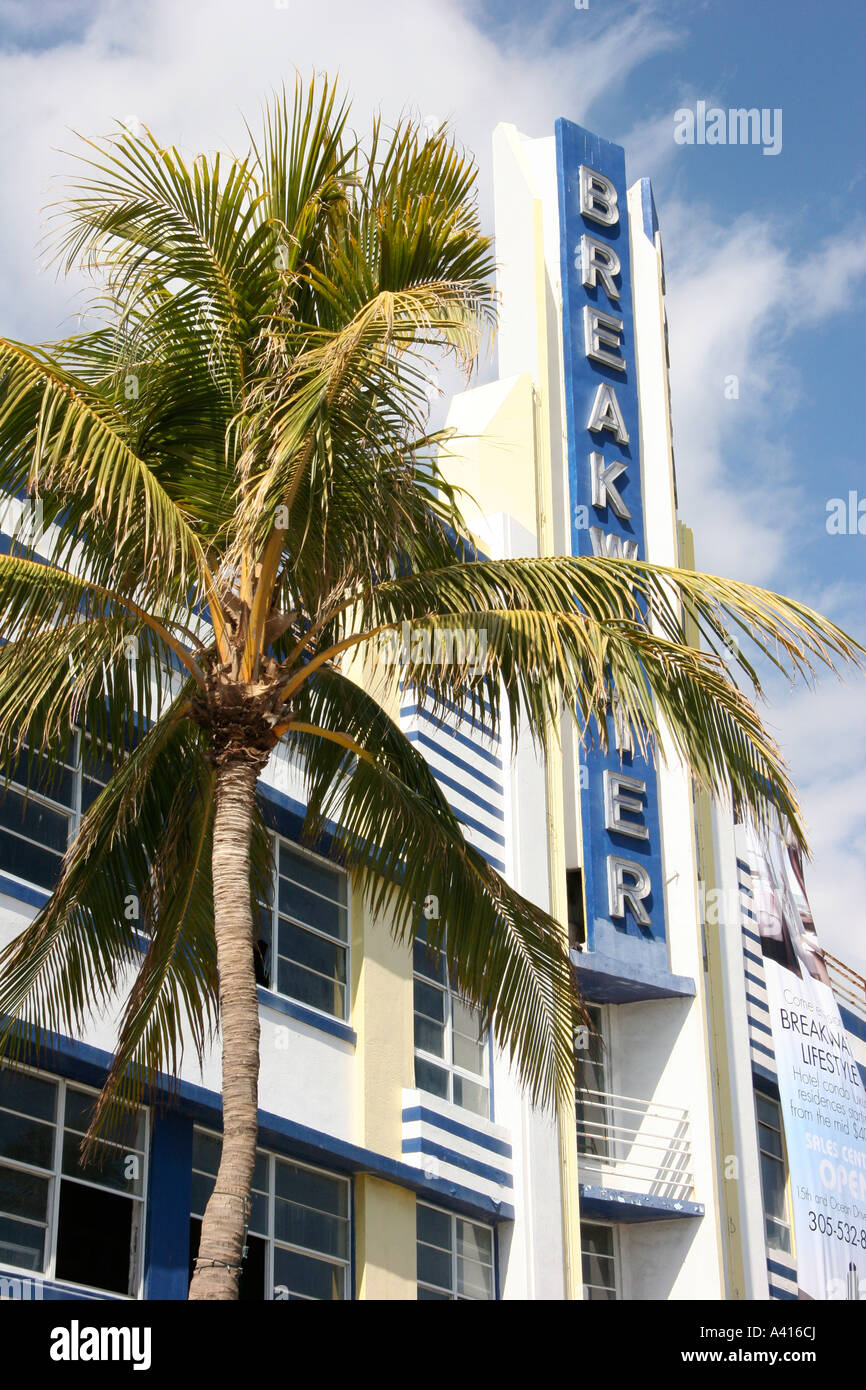 Hotel on Ocean Drive South Beach Miami Florida USA Stock Photo - Alamy