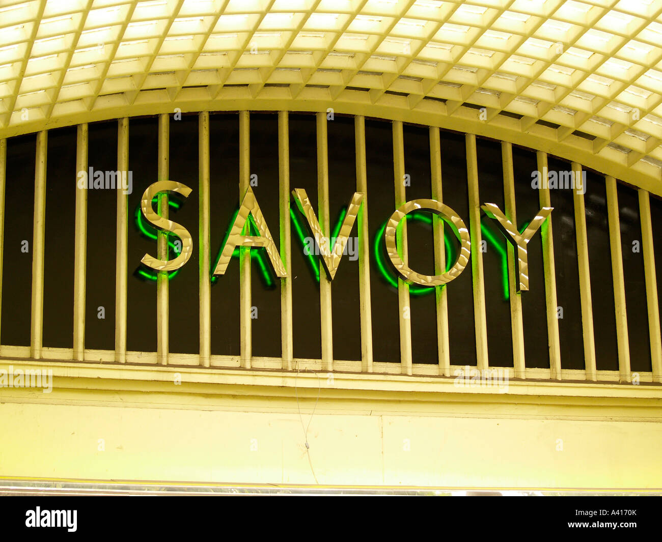 Sign over the entrance to the Savoy Hotel in London Stock Photo - Alamy