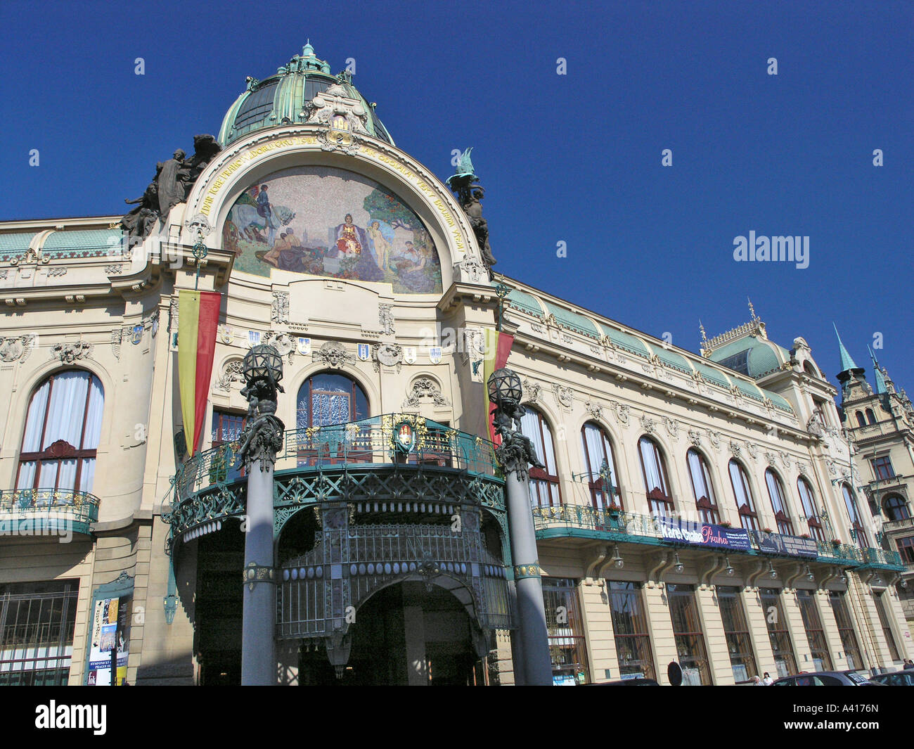 Prague municipal house mucha hi-res stock photography and images - Alamy