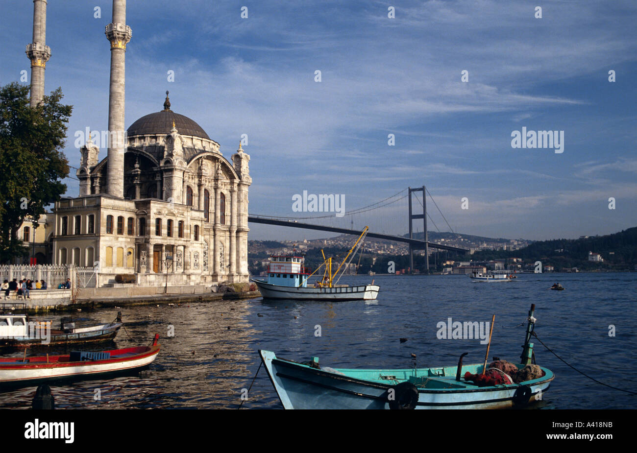 Ortakoy Mosque And Bosphorus Istanbul Turkey Stock Photo - Alamy