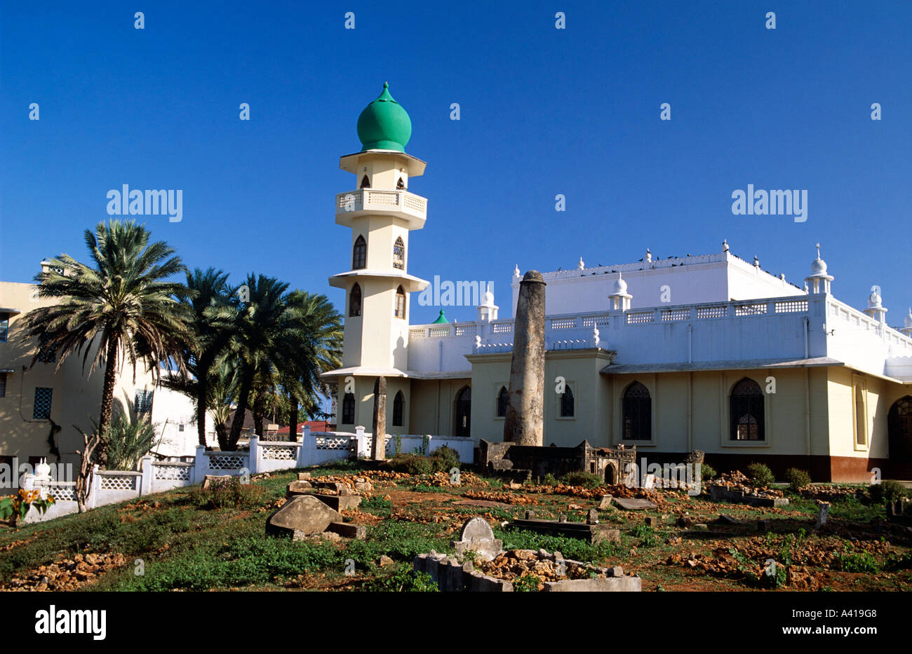 Mosque In Malindi Kenya East Africa Stock Photo - Alamy