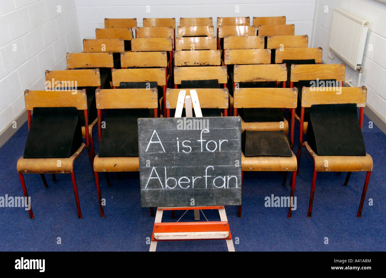 Installation by artist David Garner representing 144 people 116 of them ...