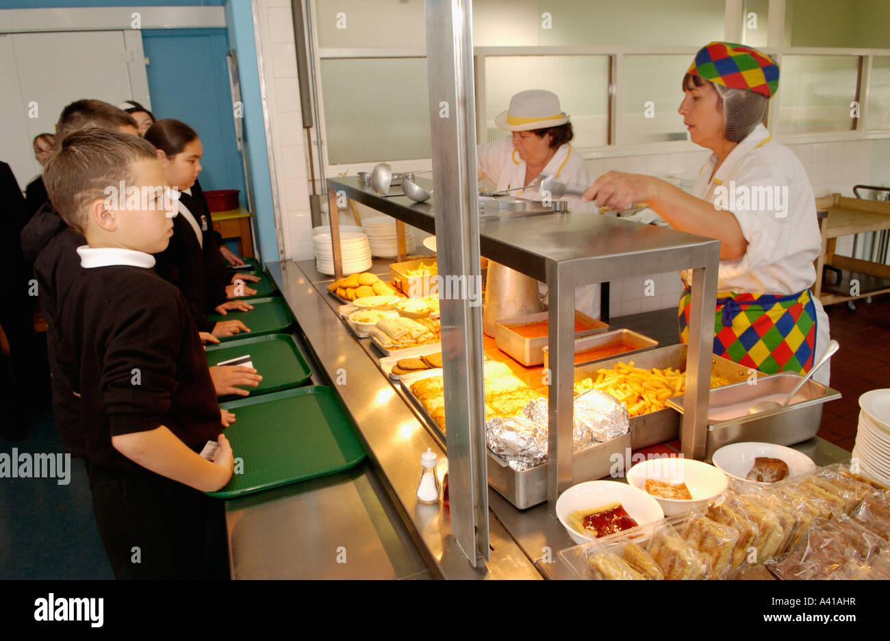 Canteen school counter hi-res stock photography and images - Alamy