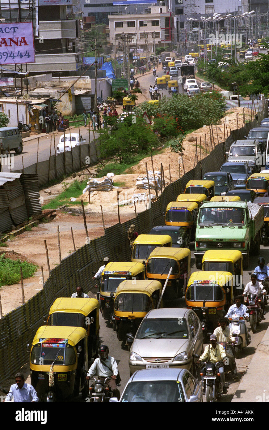 Traffic in Bangalore India Photo by Troika Stock Photo - Alamy