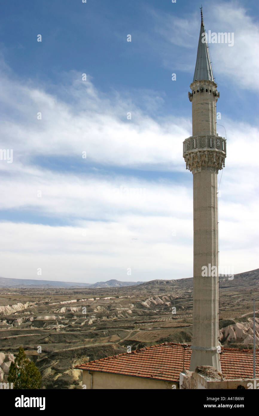 Cappadocia region Minaret Turkey Stock Photo - Alamy