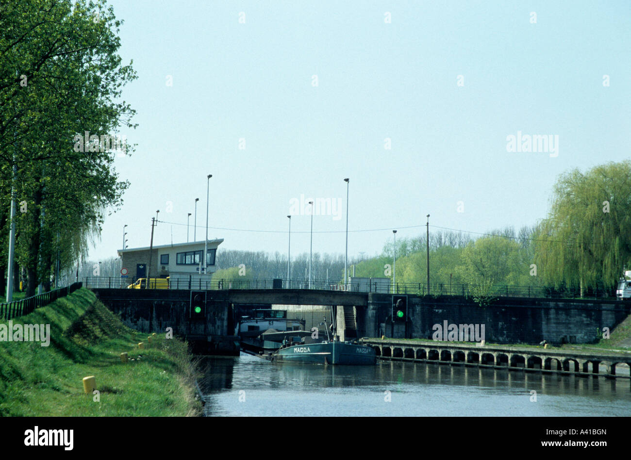 Transport river canal barge barges cargo carrying ecological hi-res ...