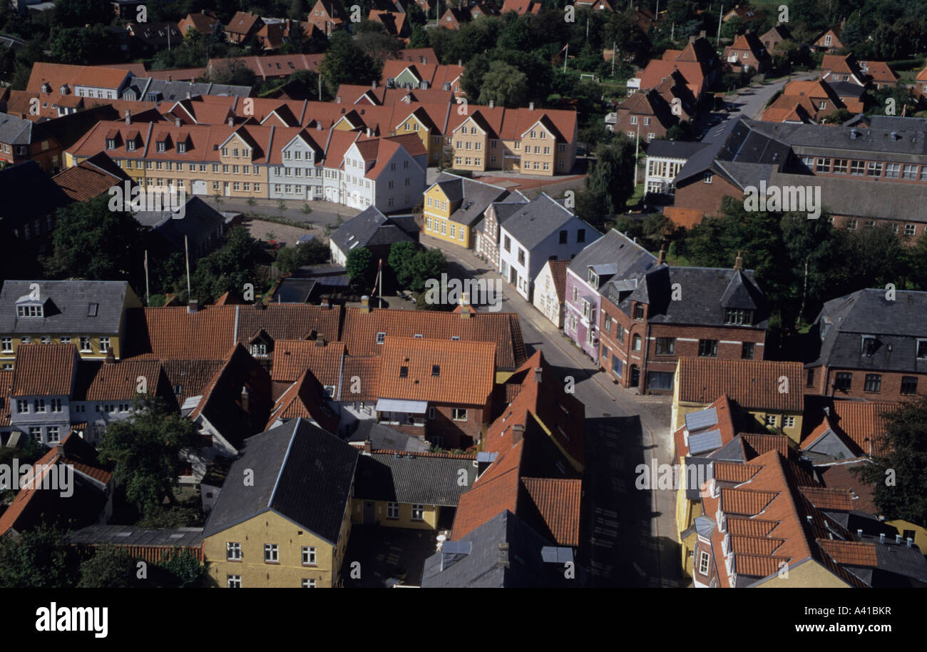 Ribe Denmark viewed from the cathedral tower Stock Photo - Alamy
