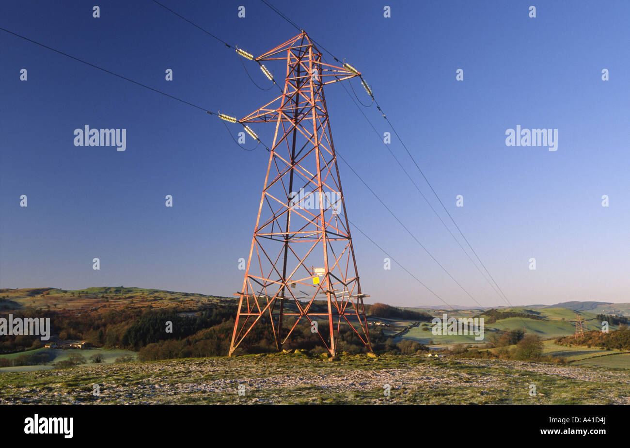 Electricity pylons criss crossing the Scottish countryside bring power ...