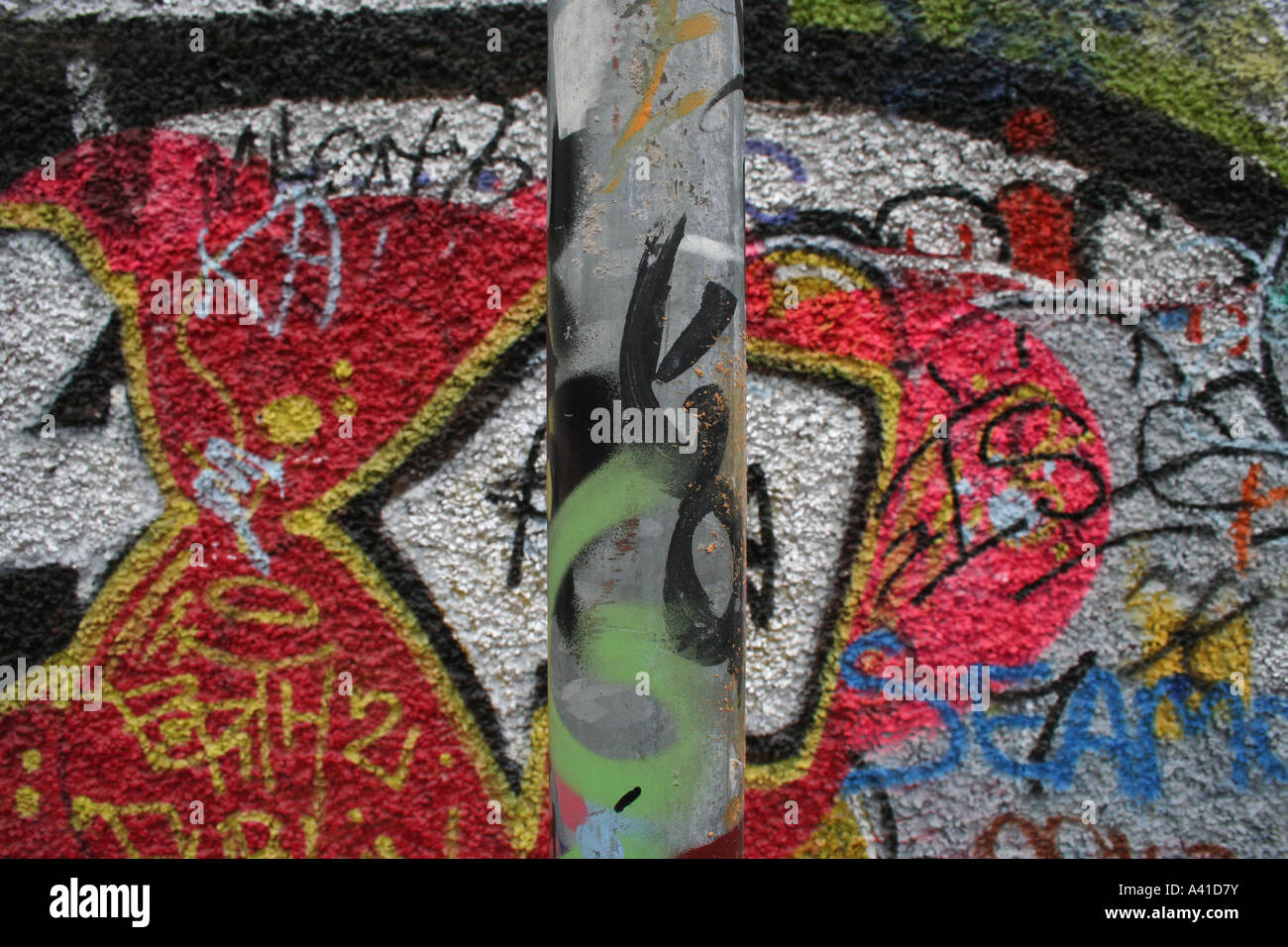 street wall graffiti Stock Photo - Alamy