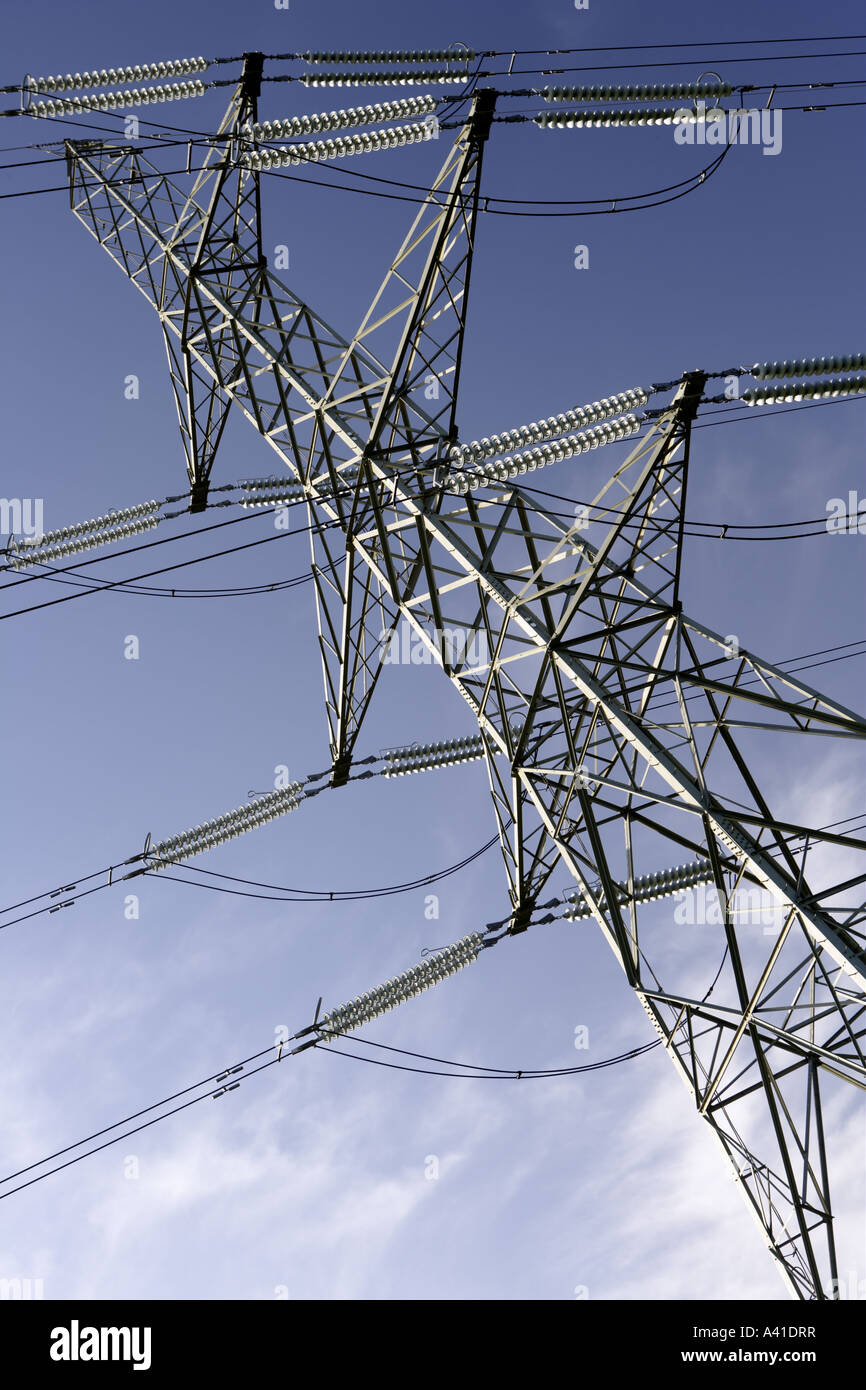 Electricity pylons danger of electrocution or electrical shock if touch ...