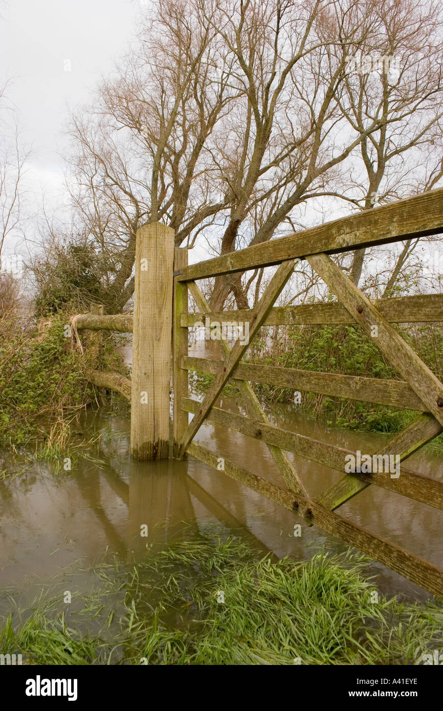 Country footpath flooded after heavy rain Stock Photo - Alamy