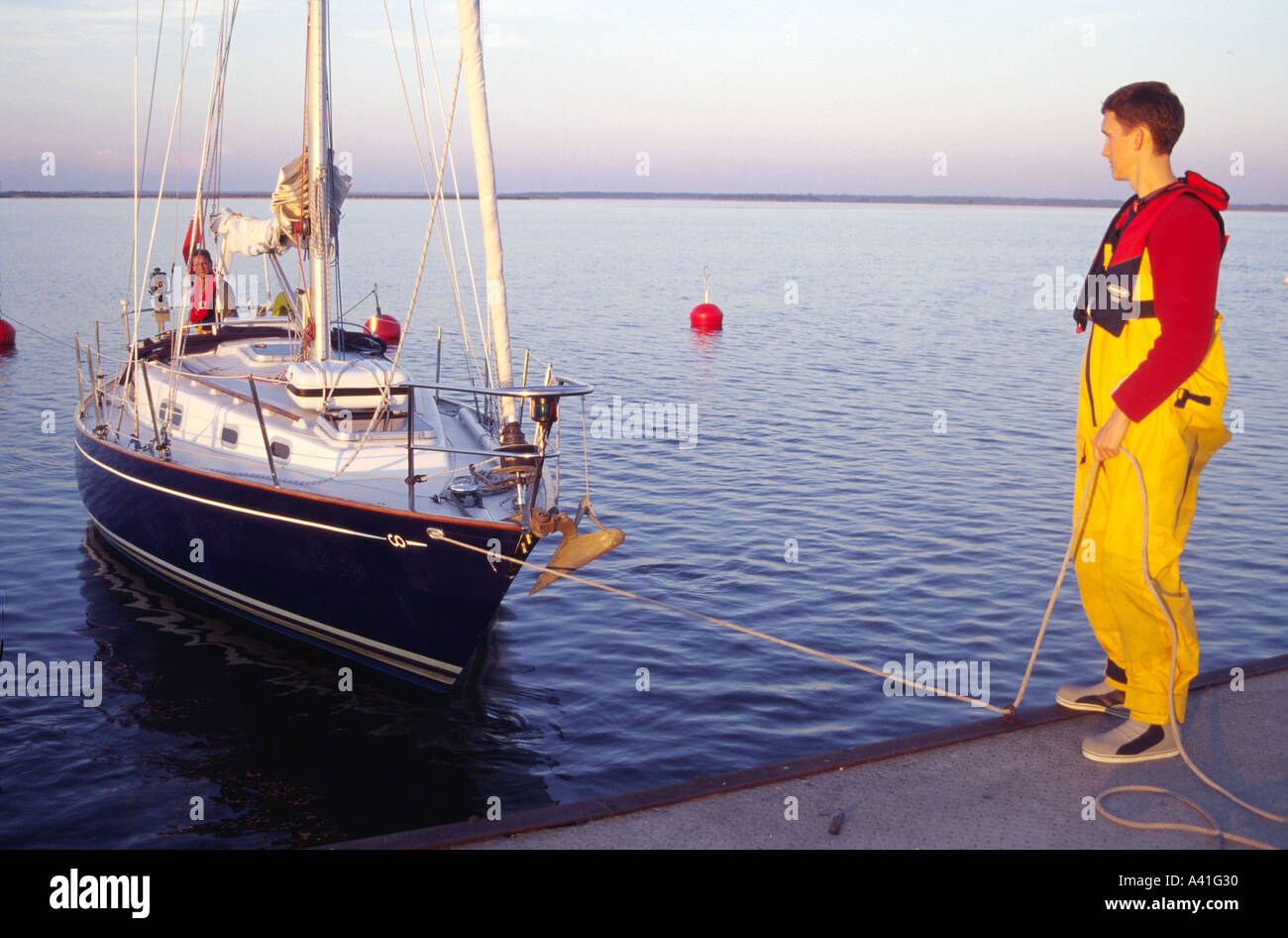 Mooring in the Baltic style Stock Photo - Alamy