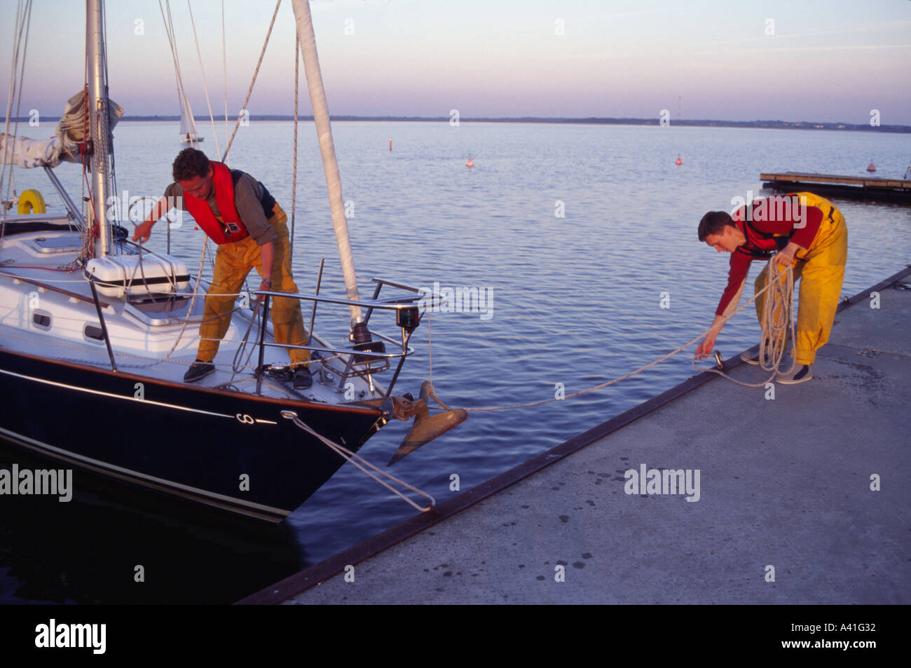Mooring in the Baltic style Stock Photo - Alamy