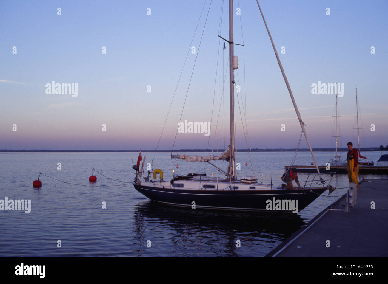 Mooring in the Baltic style Stock Photo - Alamy