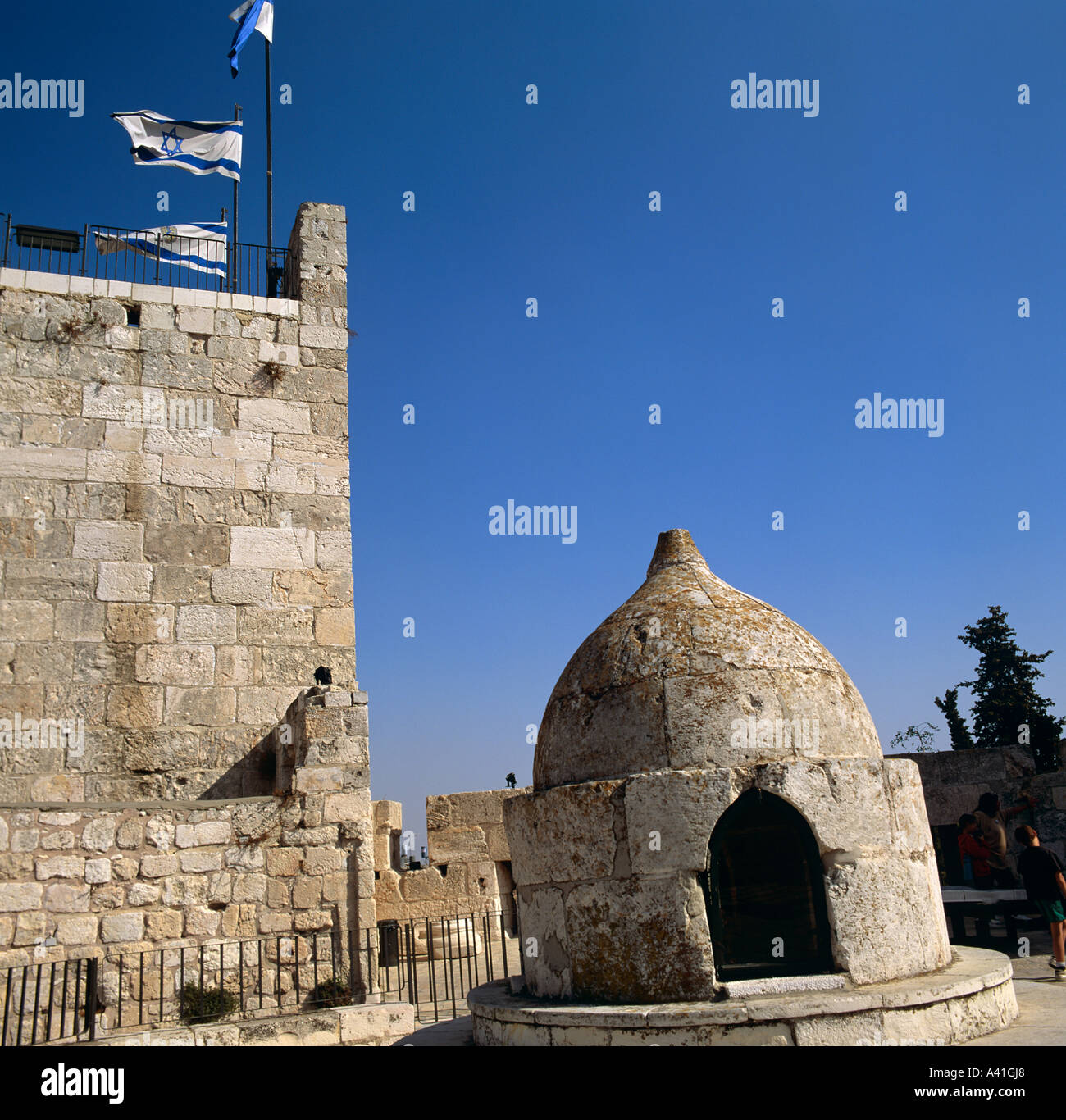 King Davids Tower Jerusalem Israel Middle East Stock Photo - Alamy