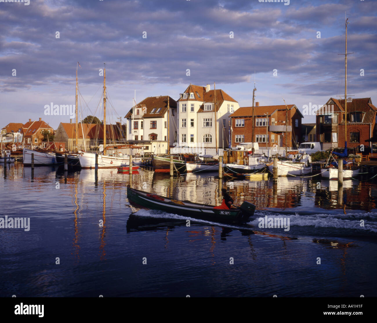 Harbour scene at Kerteminde Fyn Denmark Stock Photo - Alamy