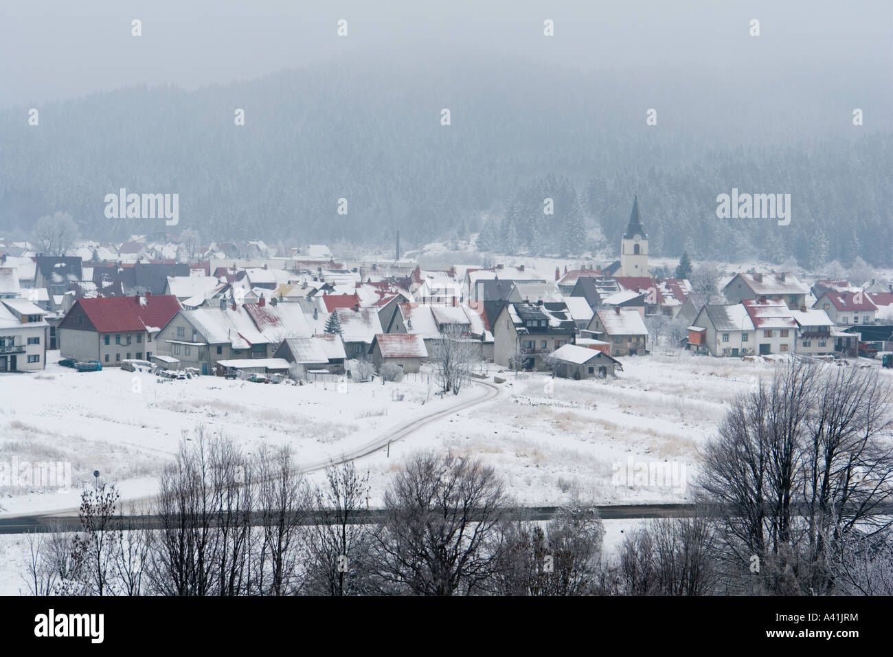 Delnice in Gorski Kotar in Croatia, Europe Stock Photo - Alamy