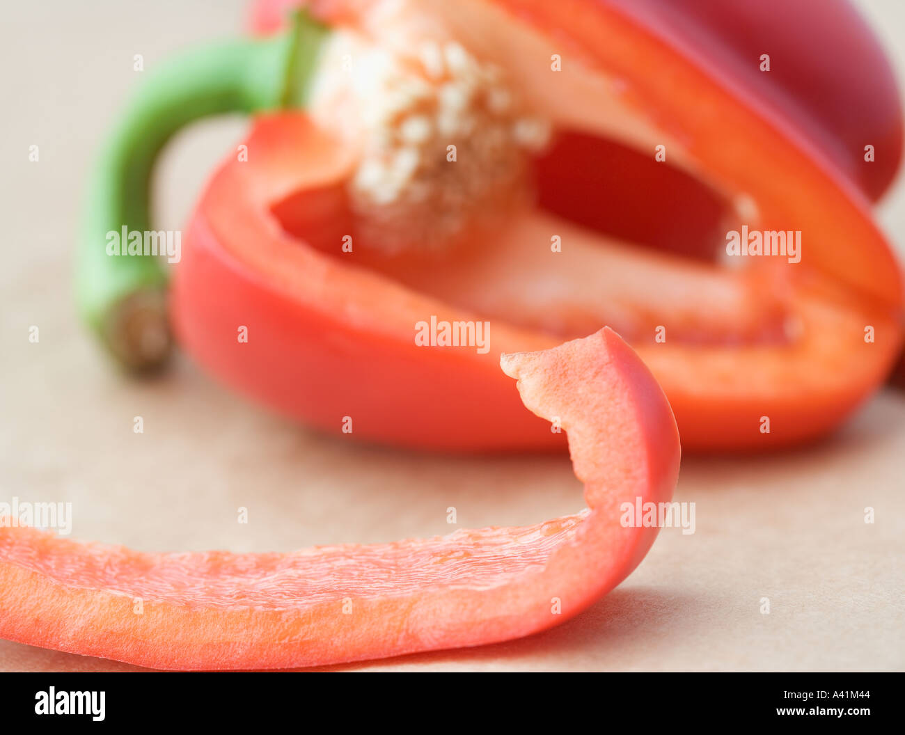 Still life of a red pepper Stock Photo - Alamy