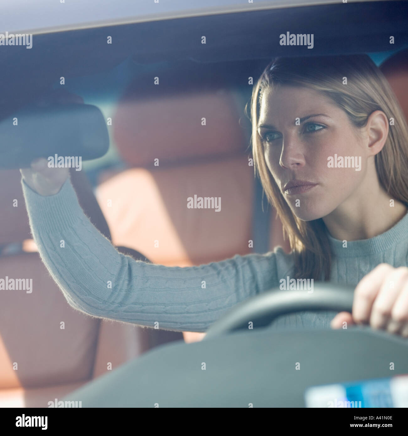 Checking rear view mirror hi-res stock photography and images - Alamy