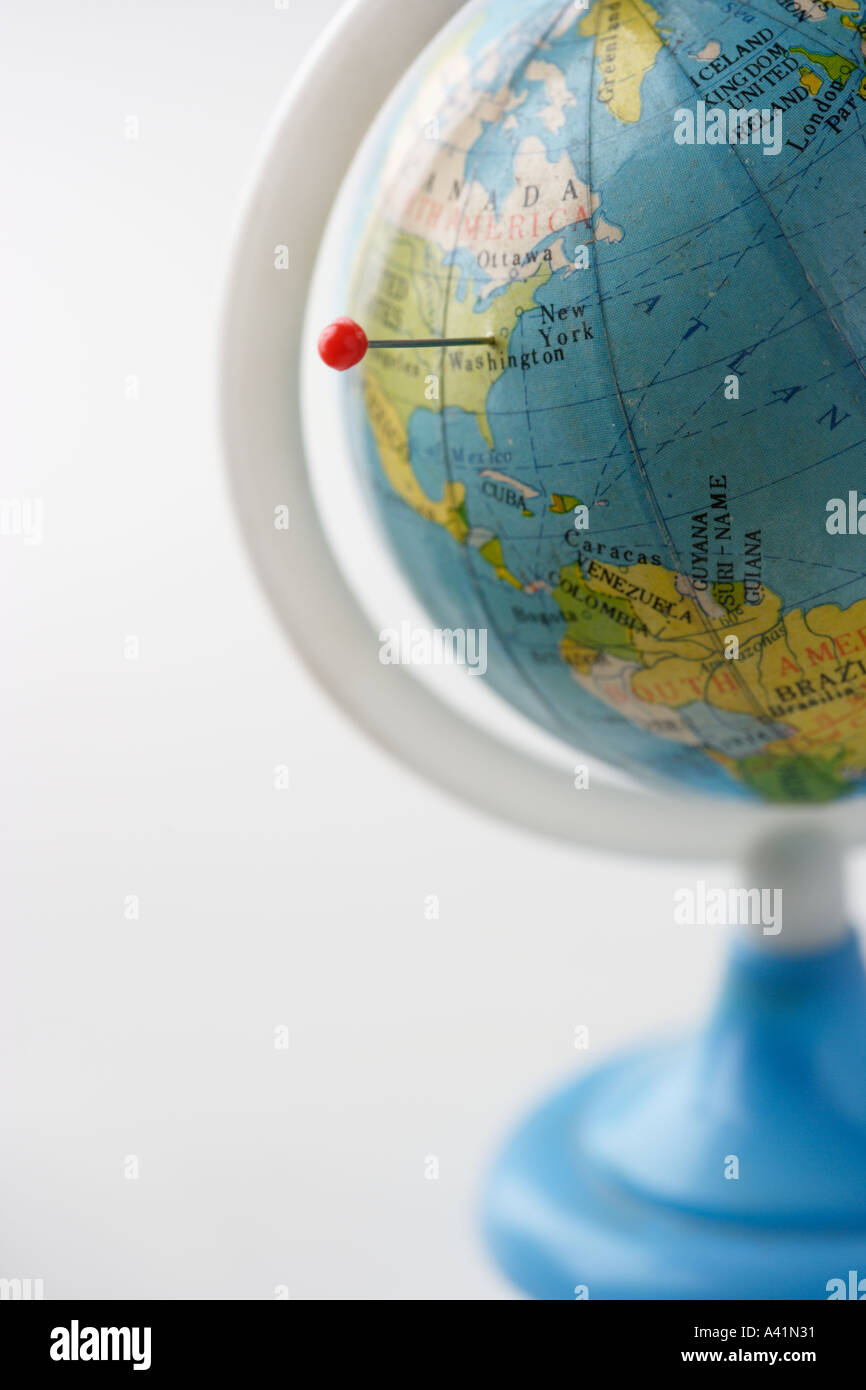Still life of a globe Stock Photo - Alamy