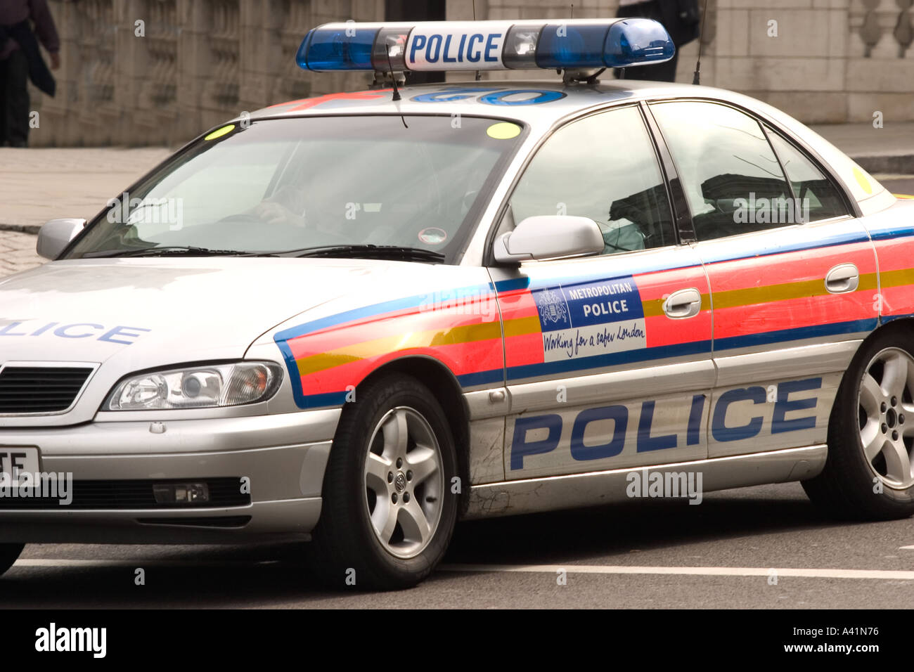 Silver police car hi-res stock photography and images - Alamy