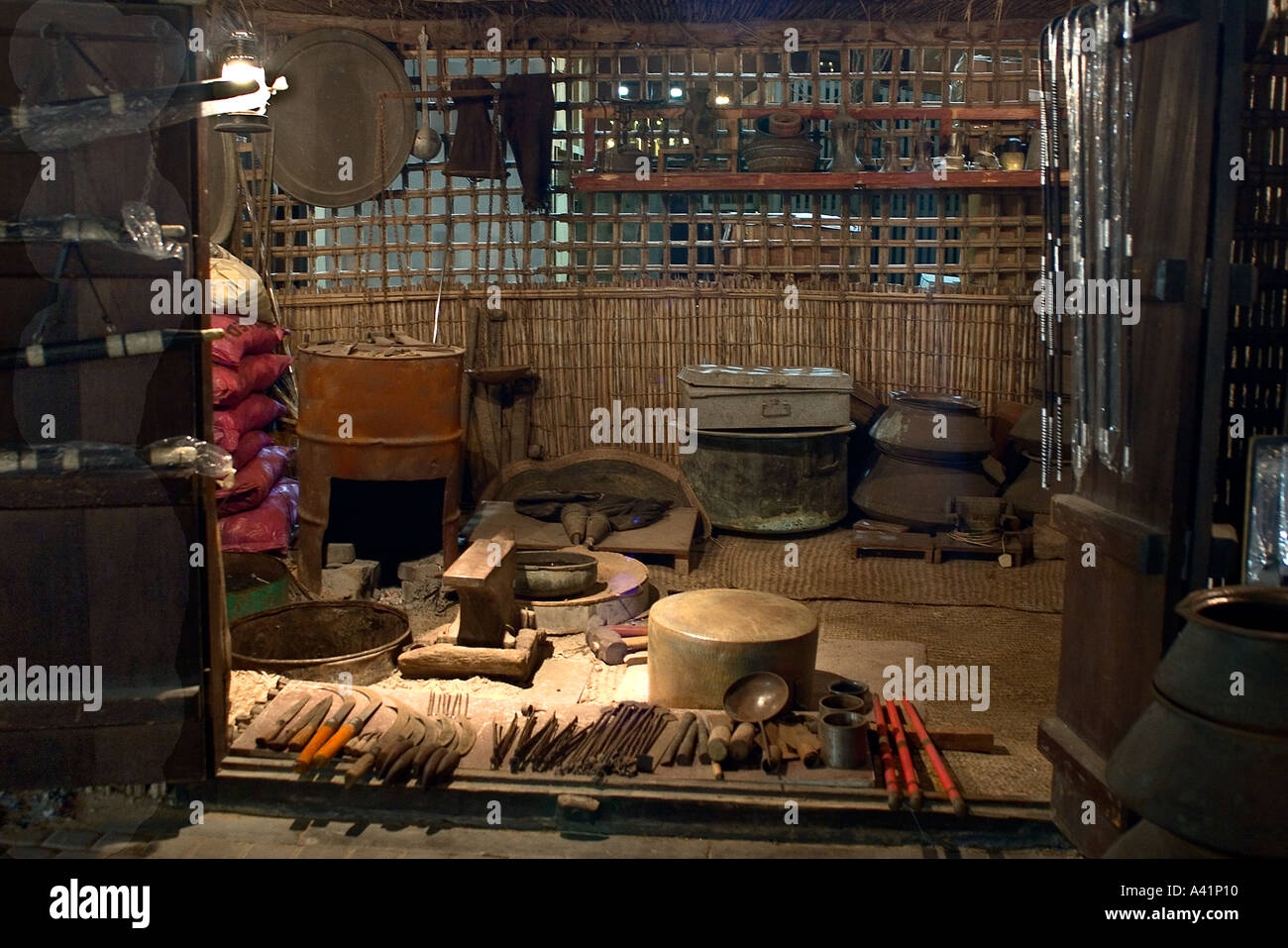 Traditional arab steel workman blacksmith working area Stock Photo - Alamy