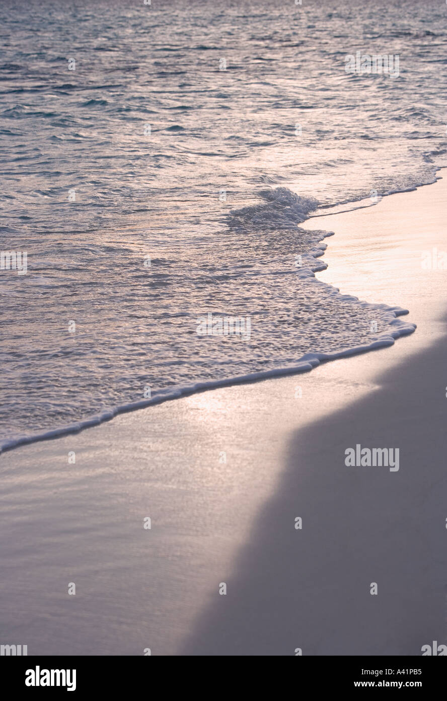 Deserted beach scene Stock Photo - Alamy