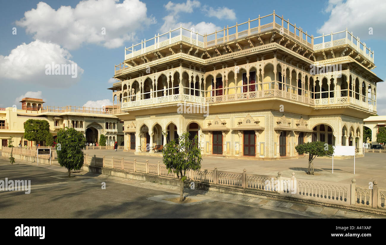 Mubarak Mahal sandstone palace in the City Palace complex in Jaipur ...