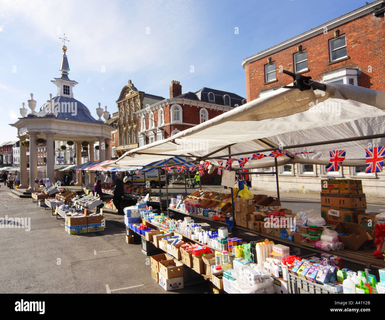 Saturday Market at Beverley Yorkshire UK Stock Photo - Alamy
