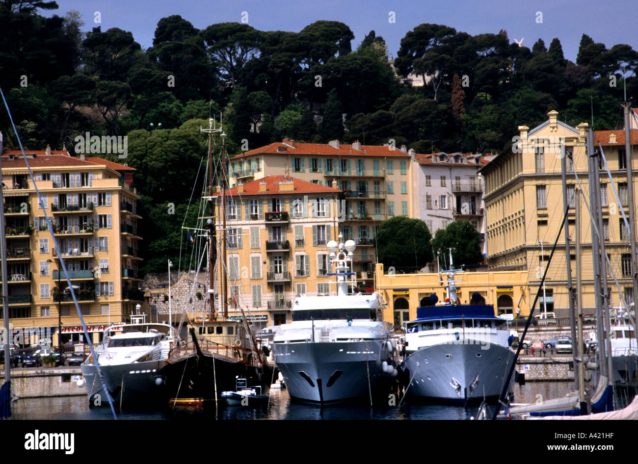 Nice French Riviera France Côte d'Azur port sea Stock Photo - Alamy
