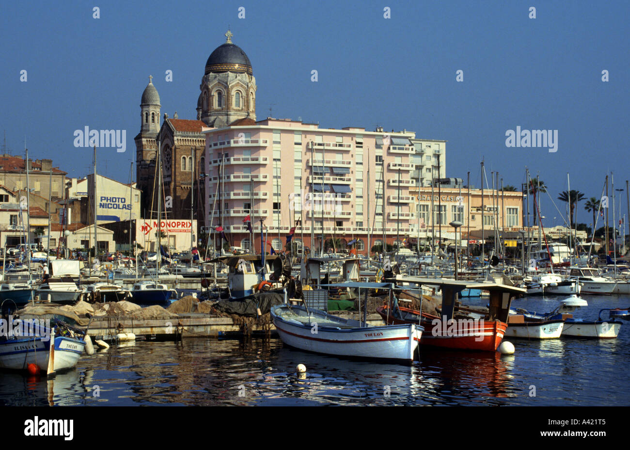 Nice French Riviera France Côte d'Azur port sea Stock Photo - Alamy