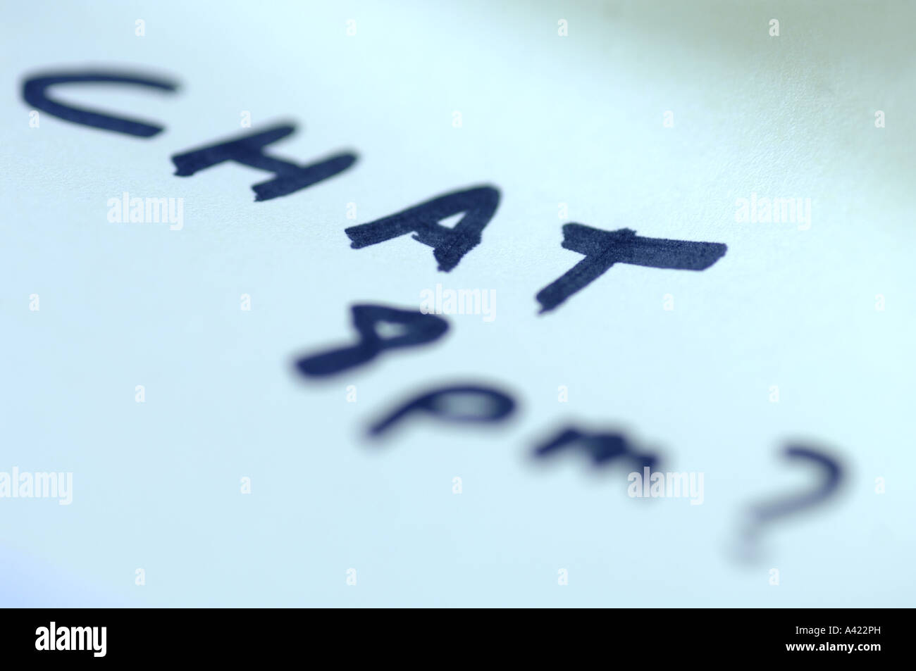 chat invitation note Stock Photo - Alamy